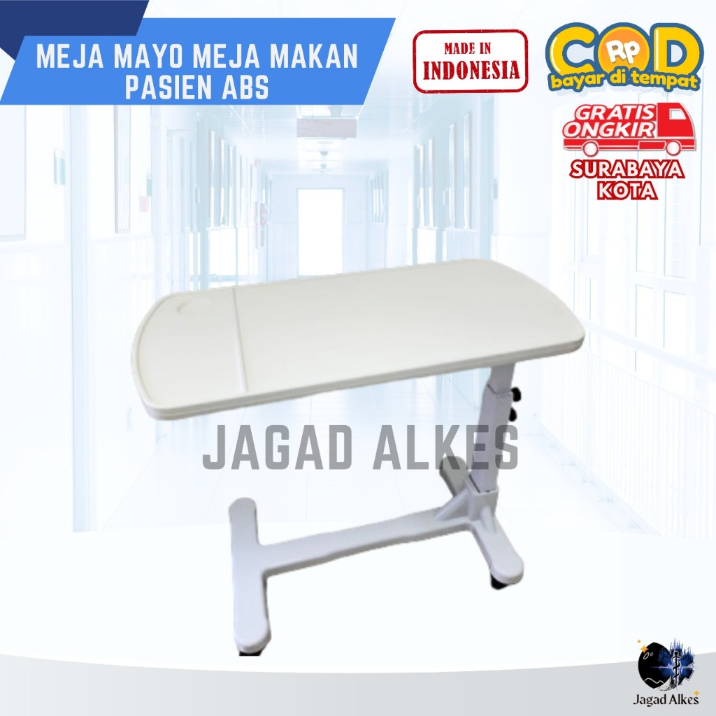 Jual Over Bed Table T1 Meja Mayo Meja Makan Bed Rumah Sakit ABS ...