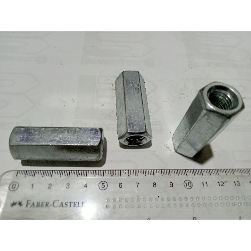 Jual Mur Panjang M12x50 Drat Kasar Kunci 19 Long Nut M12 | Shopee Indonesia