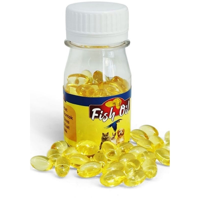 Jual FISH OIL MINYAK IKAN VITAMIN SEMUA HEWAN (ISI 50 PIL) | Shopee ...