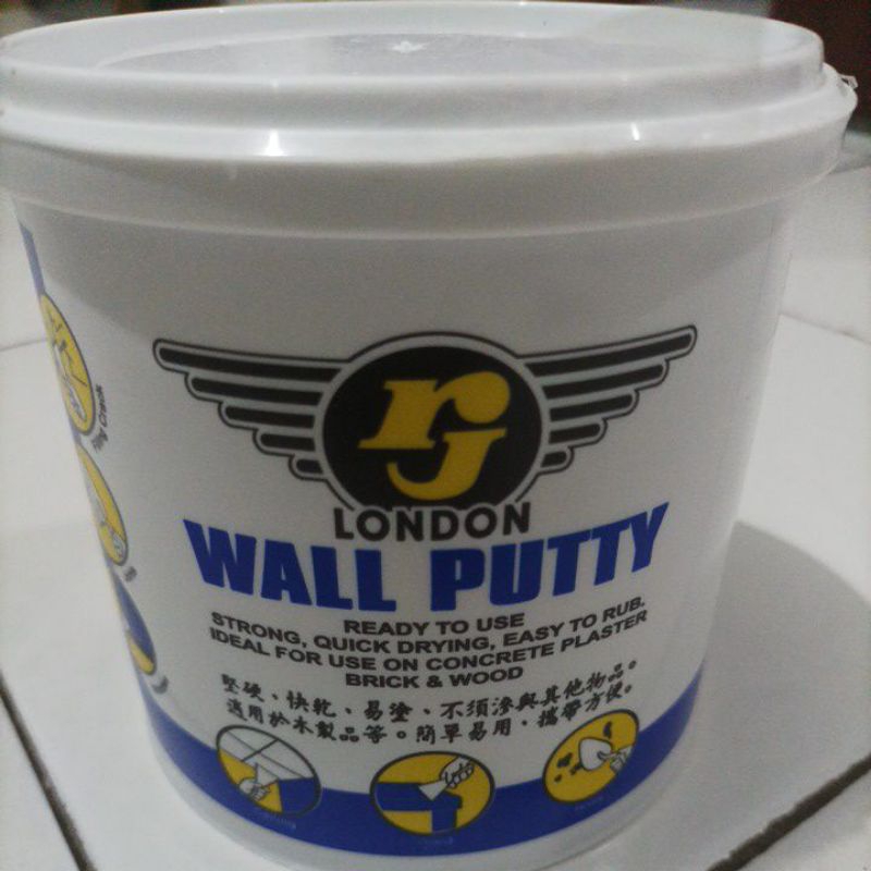 Jual RJ Wall Putty 1kg, dempul tembok, plamir tembok 1kg, dempul kayu ...
