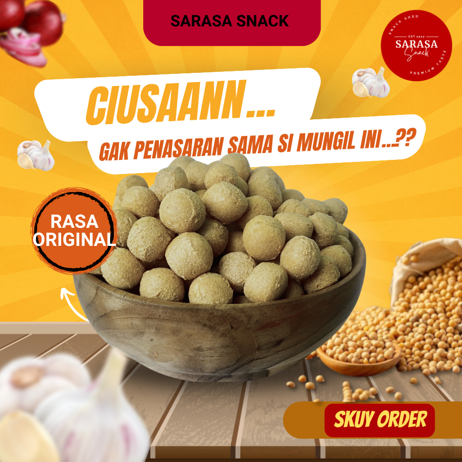 Jual Sarasa Snack Tahu Bulat Mini Kering Rasa Original Gurih Kedelai ...