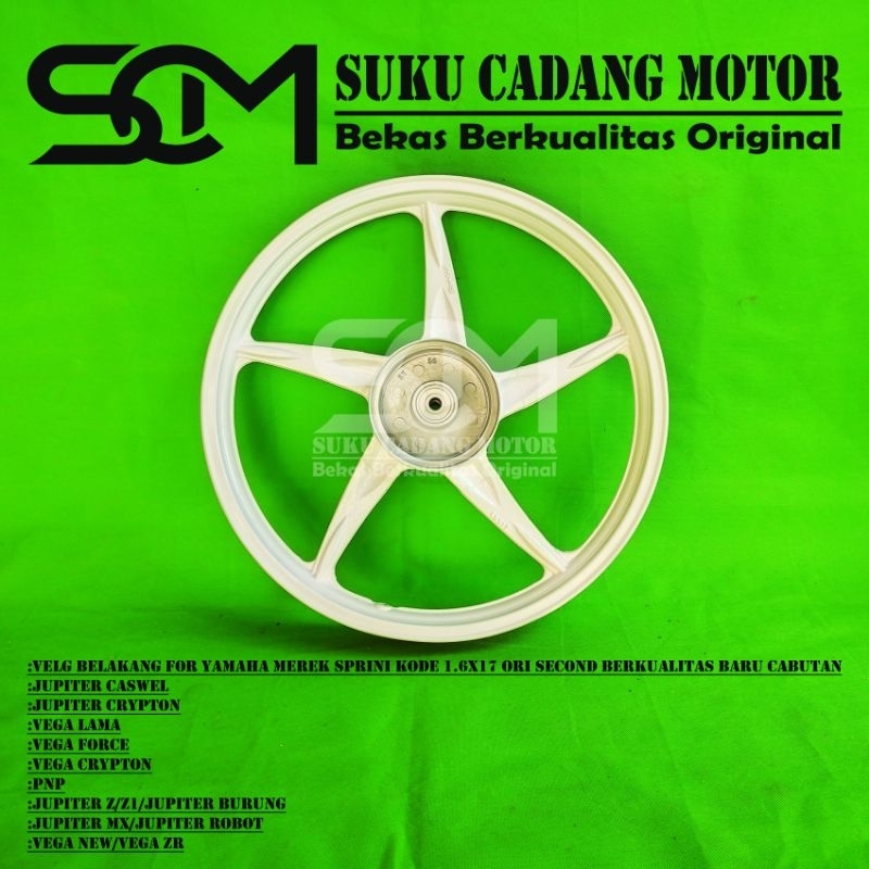 Jual Velg Belakang For Yamaha Jupiter Cw Vega Lama Poswan Jupiter Z1 ...