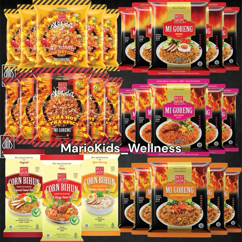Jual BEST WOK Mi Goreng Original / Spicy/ Black Pepper / Explodez ...