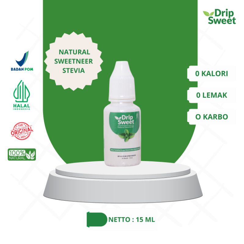 Jual DripSweet Gula Stevia Pemanis Alami Cair - 15ml | Shopee Indonesia