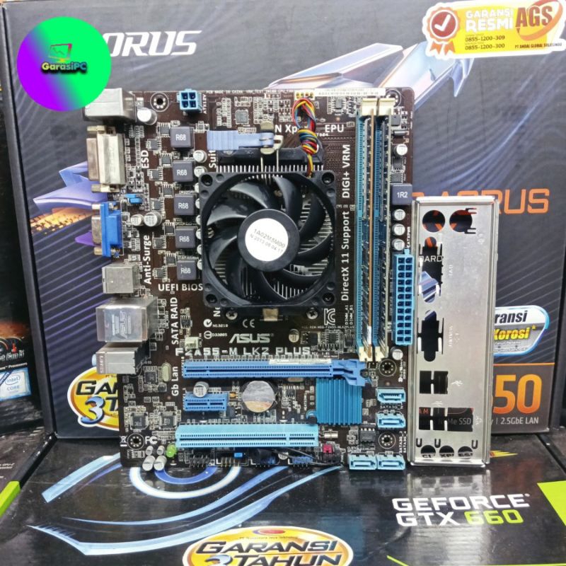 Jual Motherboard AMD ASUS Socket FM2 Processor A8-6600K Memory RAM 8Gb ...