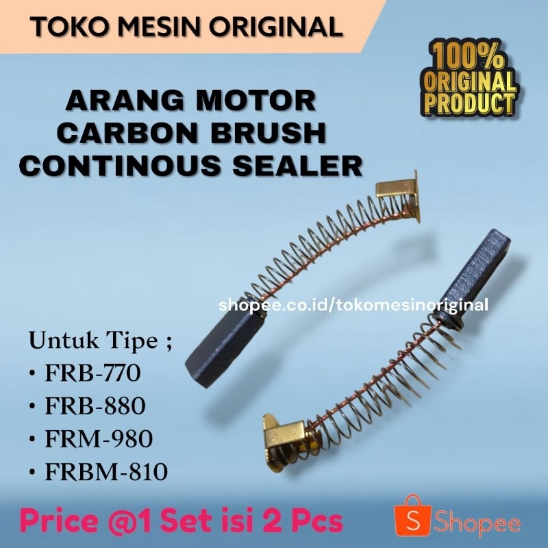 Jual Karbon CARBON Brush Arang Motor Mesin Continous Band Sealer ...