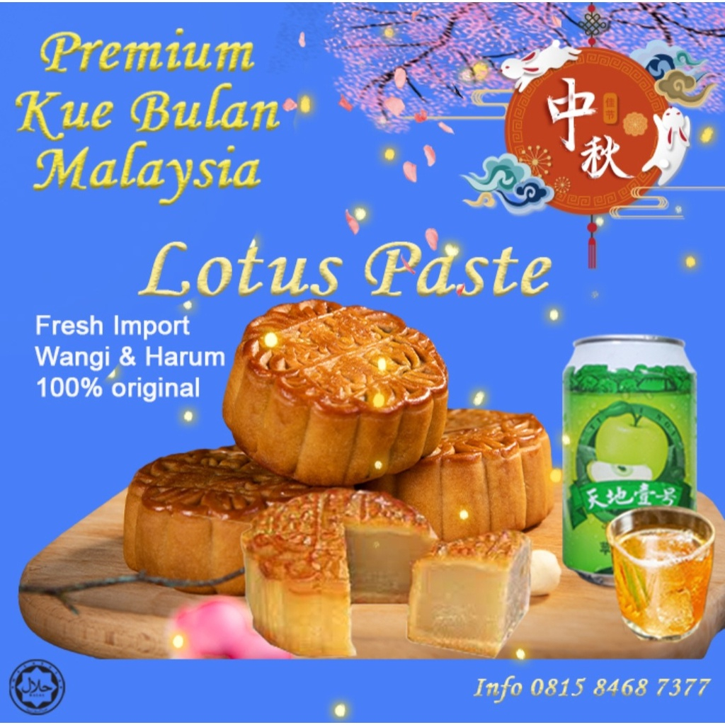Jual Mooncake Malaysia Lotus Paste (Roll) - Kue Bulan Lotus | Shopee ...
