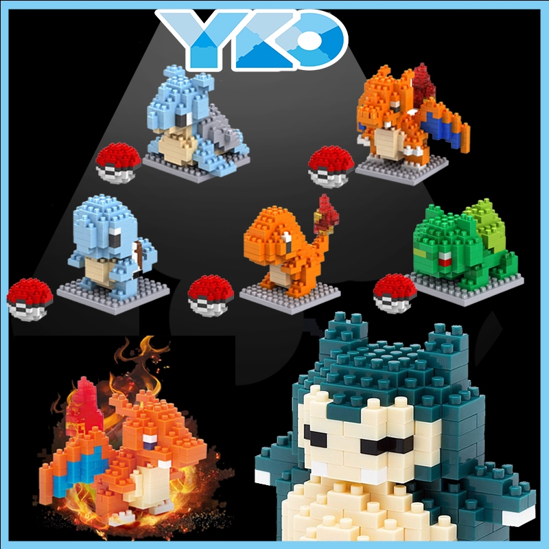Jual YKO 3D Mainan Blok Nano Seri Pokémon Mini Block Bricks Toys ...