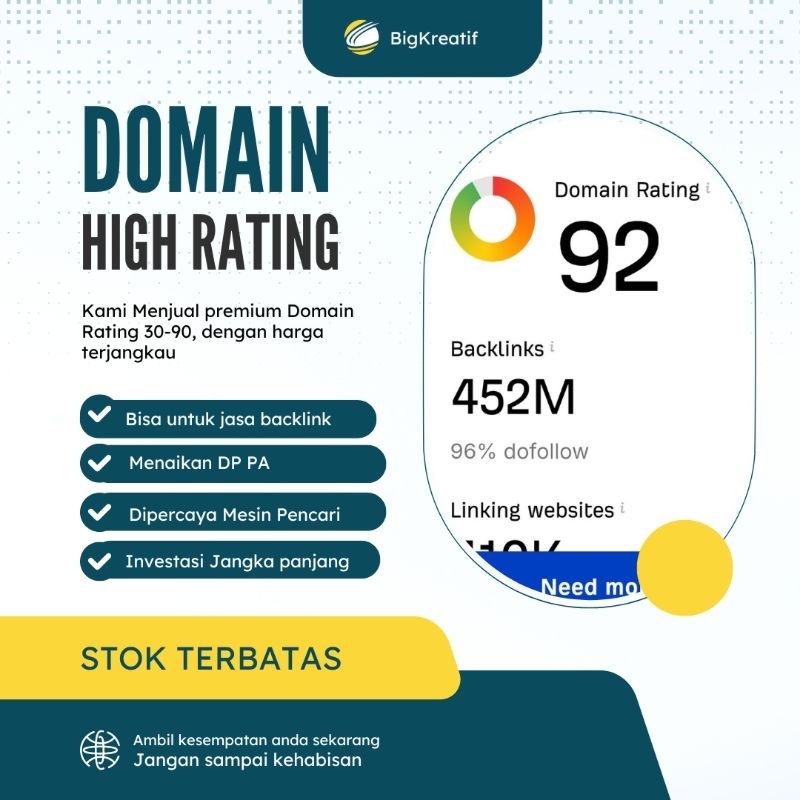 Jual Jual Domain Expired Berkualitas Rating (DR 90++) | Shopee Indonesia