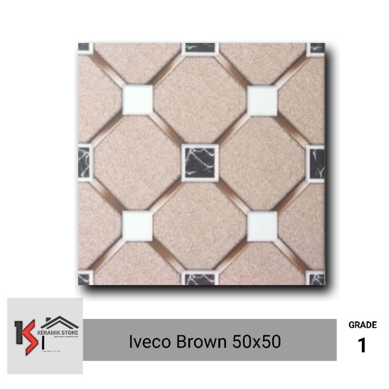 Jual Keramik Teras 50x50 (Matt) Motif Decor/ Keramik Lantai 50x50 ...