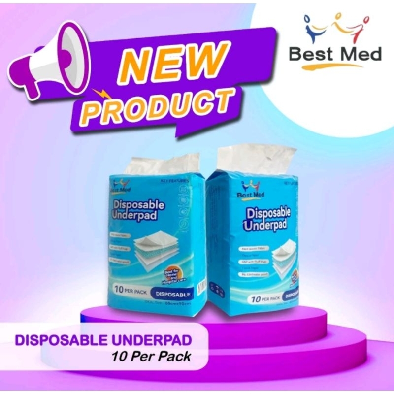 Jual UNDERPAD BESTMED isi 10 Ukuran XL 60X90 CM | Shopee Indonesia