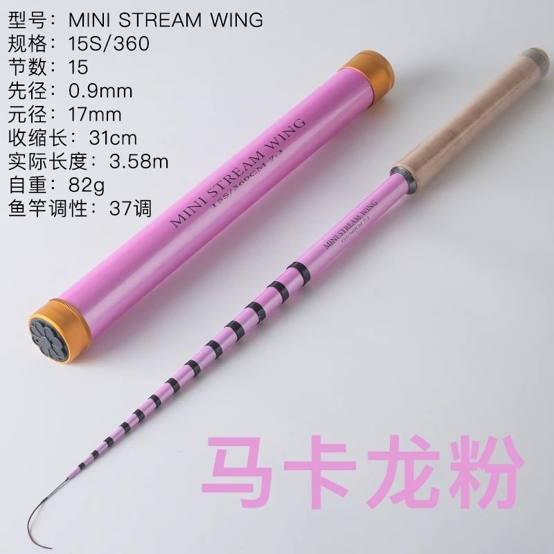 Jual Joran Tegek Mini Stream Wing 360 15S 7:3 Pink Tanago | Shopee ...