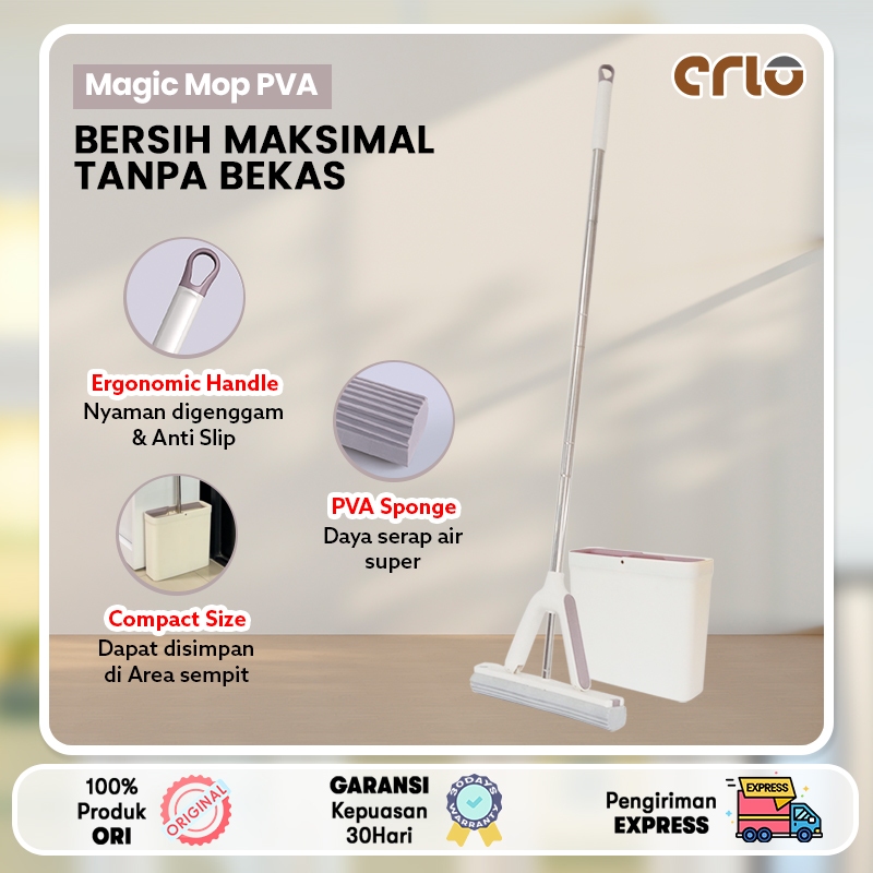 Jual CRIO MAGIC MOP PVA Alat Pel Praktis dan Modern Kain Spons Kanebo ...
