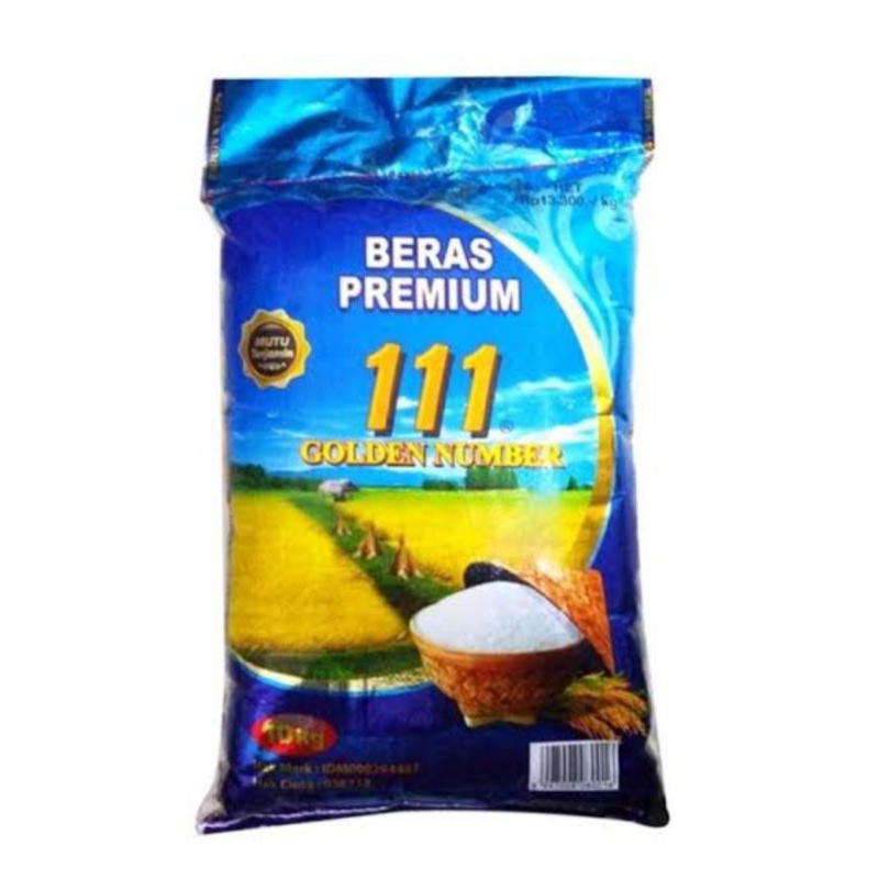 Jual Medan, beras premium golden number biru 111 @10kg | Shopee Indonesia