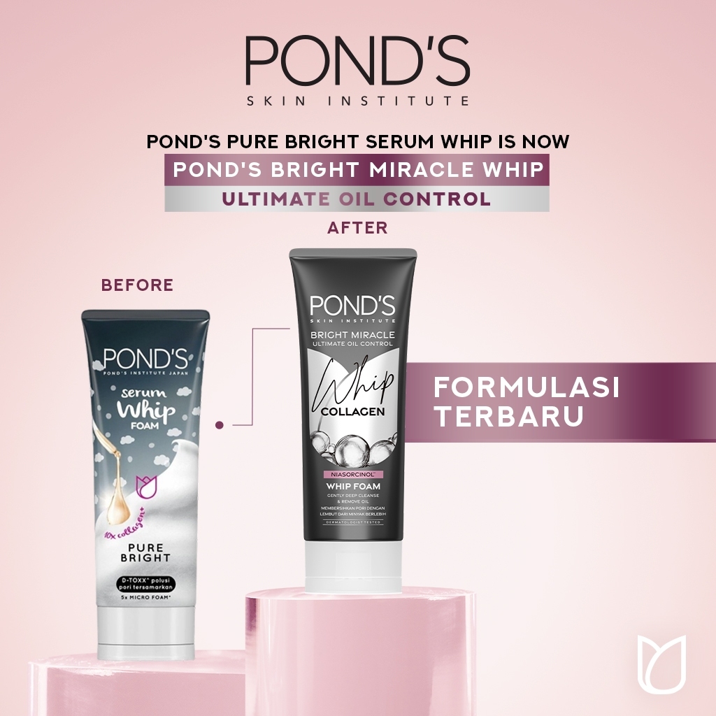 Jual Ponds (WHIP COLLAGEN HITAM) Bright Miracle Ultimate Oil Control ...