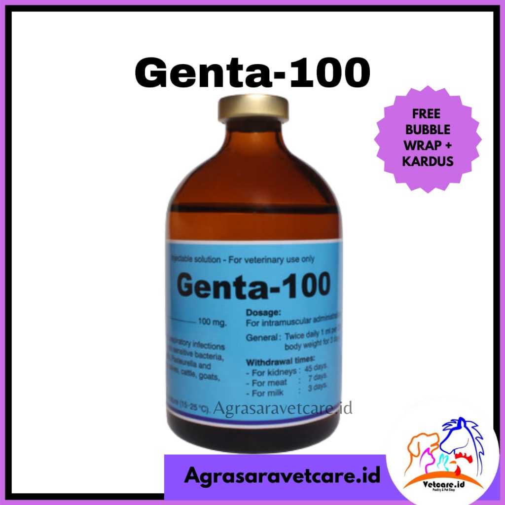 Jual Genta-100 injeksi 100 ml | Shopee Indonesia