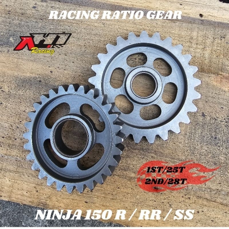 Jual GEAR RATIO GIGI RASIO NINJA 150 R RR SS 1ST 25 T 2ND 28T AH1 ...