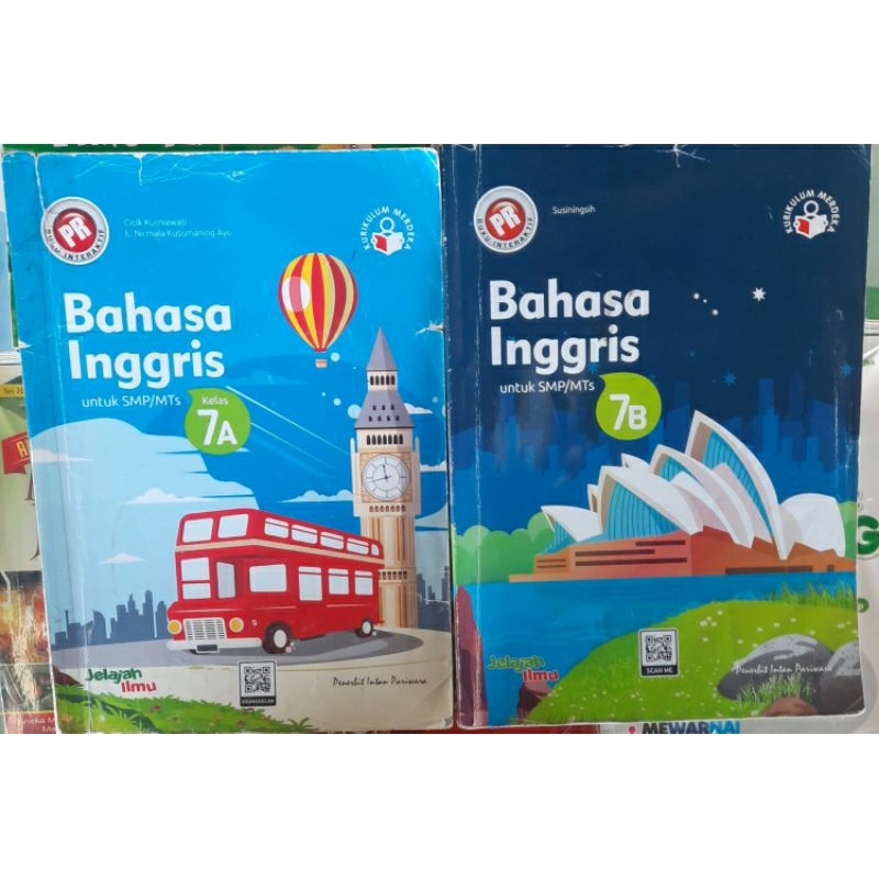 Jual Buku Interaktif PR Bahasa Inggris untuk SMP/MTs 7A 7B Kurikulum Merdeka Intan Pariwara ...