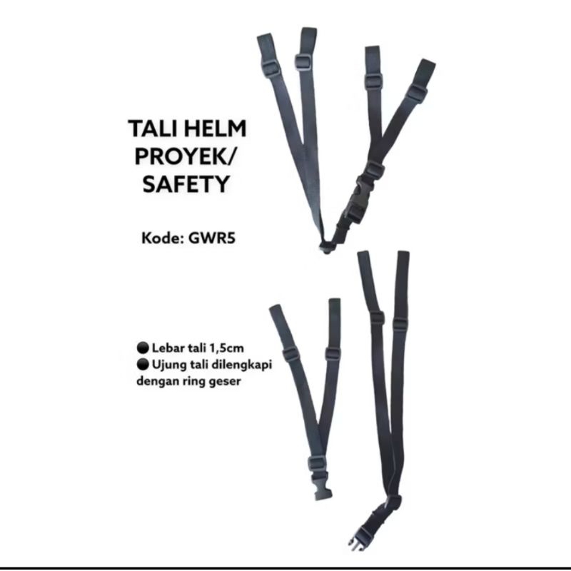 Jual Tali dagu untuk helm safety/helm proyek model 4 titik/4 point ...