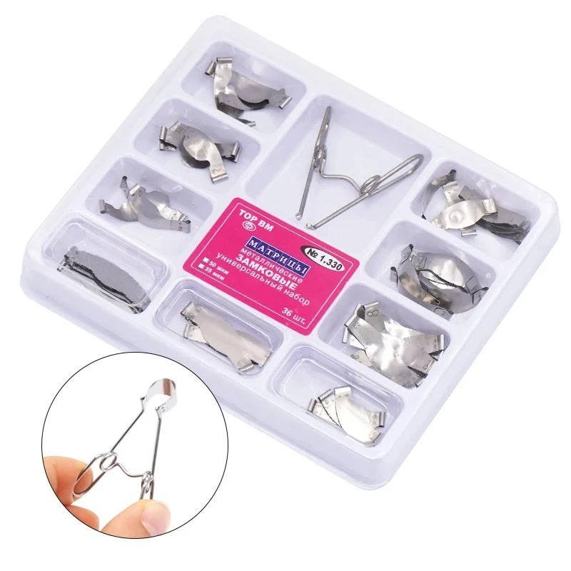 Jual dental saddle matrix band sectional contoured no 1330 matriks gigi ...