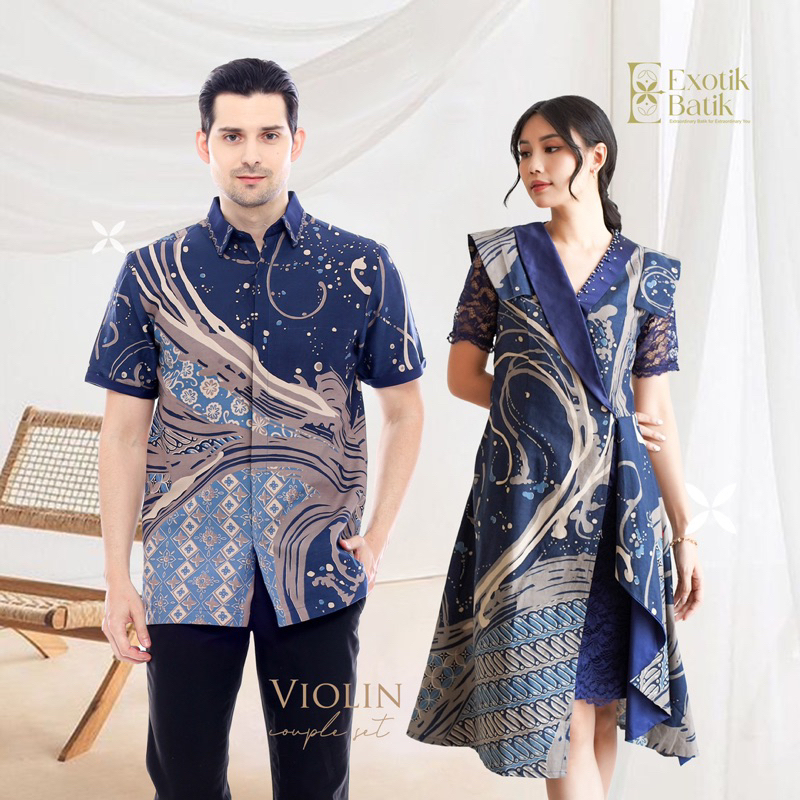 Jual Batik Couple Modern / Batik Pesta / Batik Family Set Elegan ...