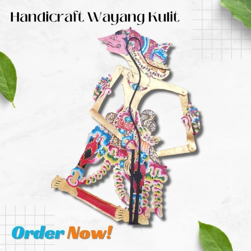 Jual Wayang Kulit Asli Aswatama Emas Wayang Kulit Standar Pedalangan ...