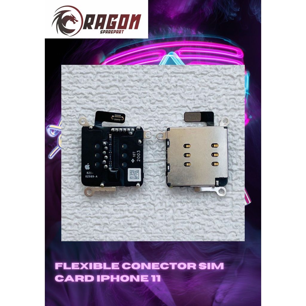 Jual Flexible Conector Sim Card iPhone 11 Original Bergaransi | Shopee ...