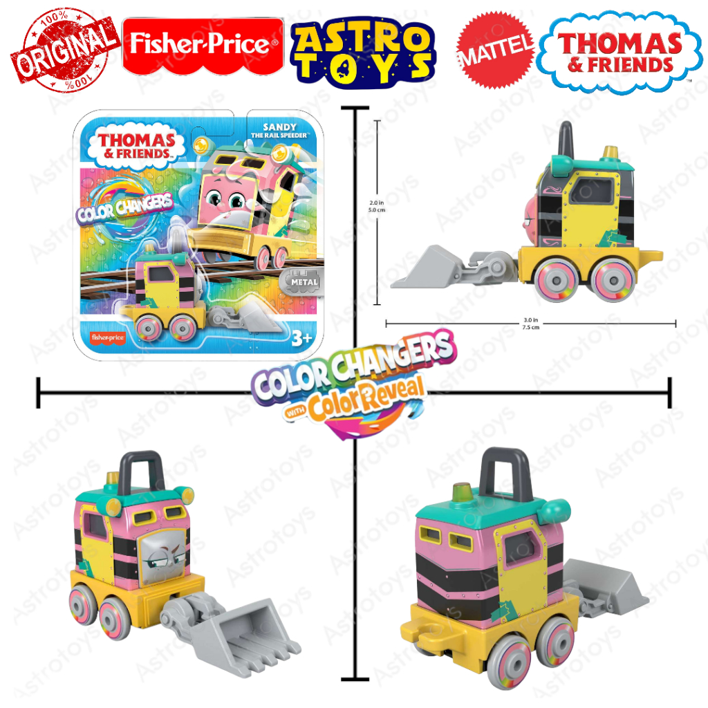 Jual Mattel Fisher Price Thomas and Friends Sandy Color Changer Push ...