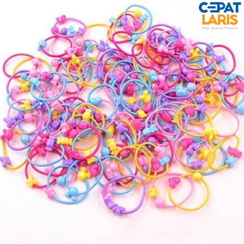 Jual CL Ikat Rambut Elastis Anak Motif Cantik KOREA Karet Kunciran ...