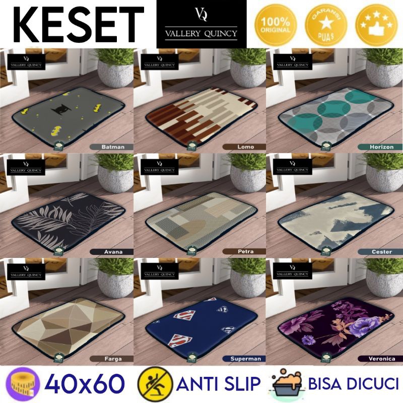 Jual Keset Kaki Vallery Quincy 40 x 60 Tebal Anti Slip Bisa Dicuci Busa ...