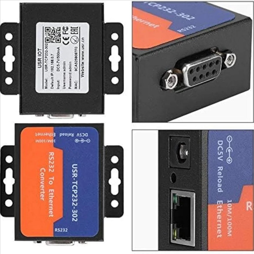 Jual Serial Converter USR IOT TCP232-302 RS-232 TO Ethernet TCP IP | Shopee Indonesia