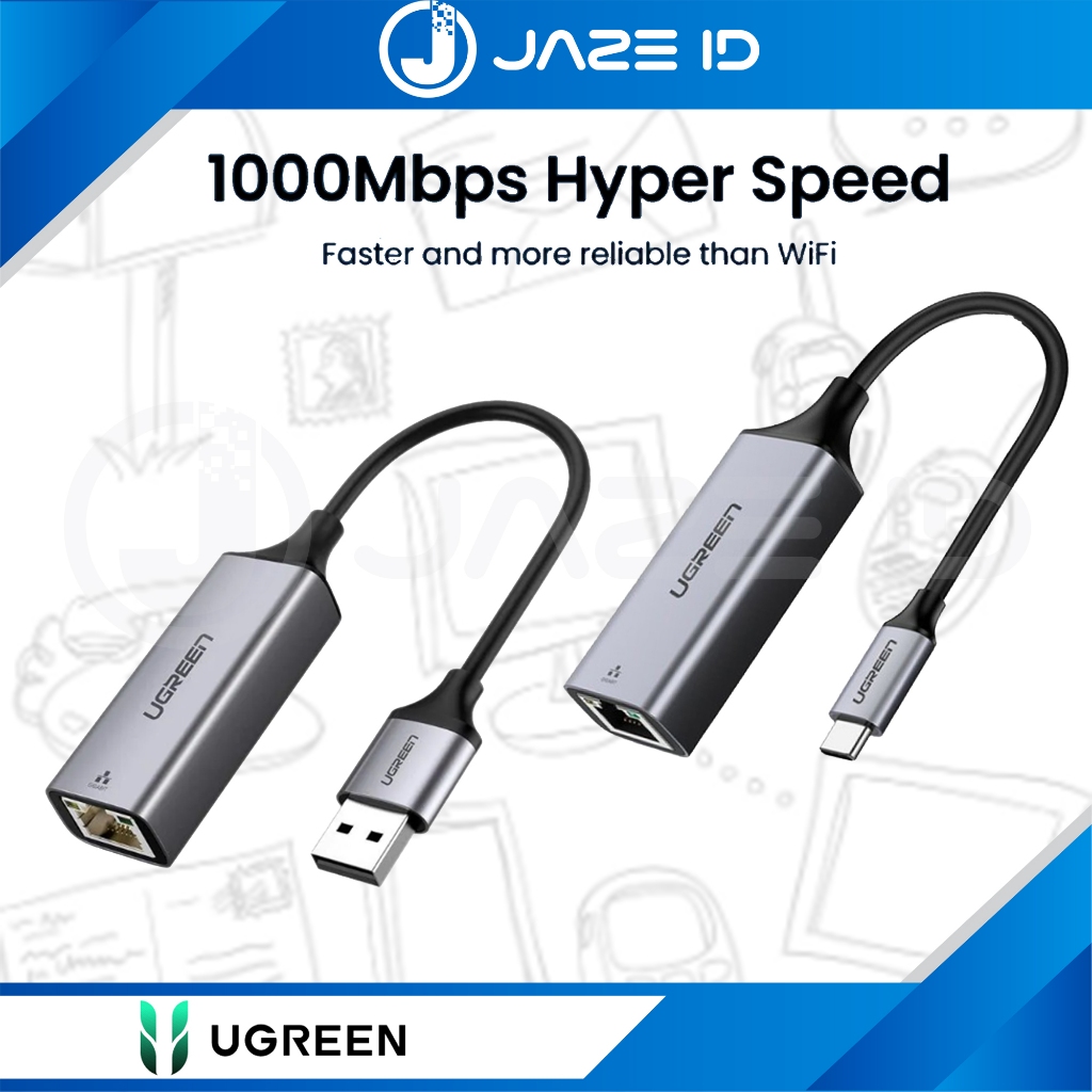 Jual Ugreen Hub USB Type C 3.0 Port With Lan RJ45 Gigabit Ethernet ...