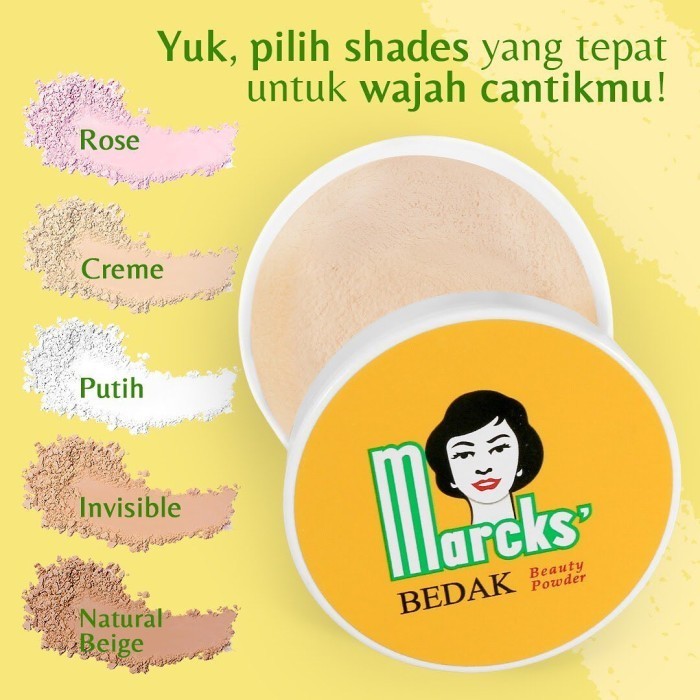 Jual Bedak Marcks Tabur 40gr Bedak Marks Putih Creme Pink | Shopee ...