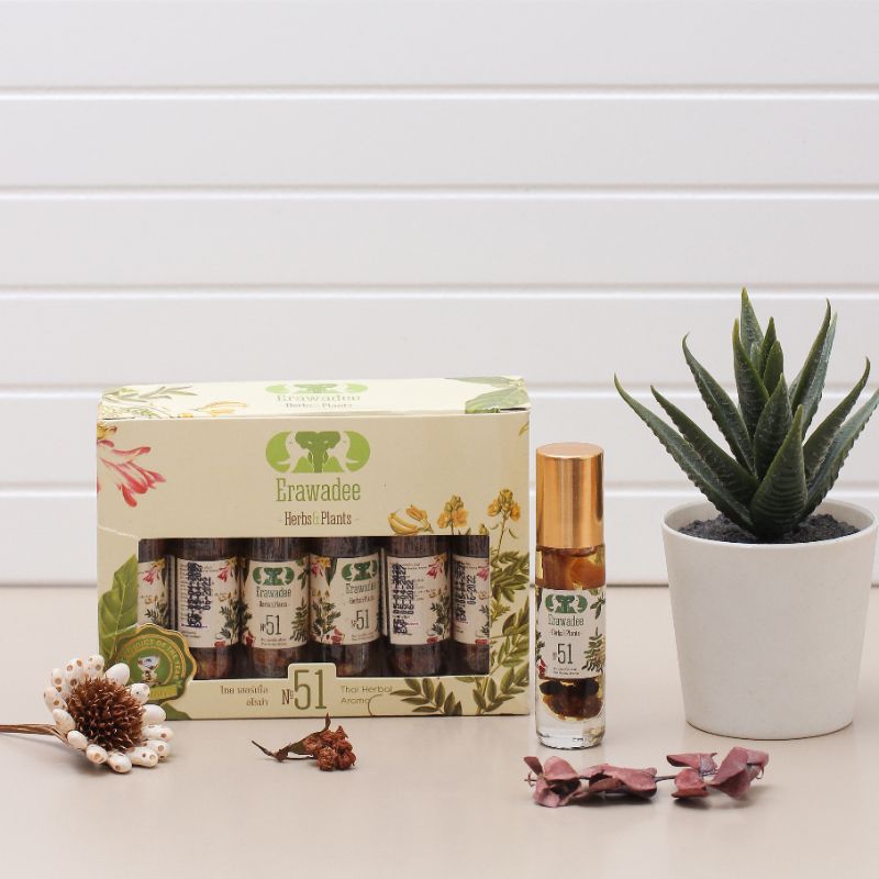 Jual Erawadee 51 Minyak Angin Herbal Thailand Perbox isi 12 botol ...
