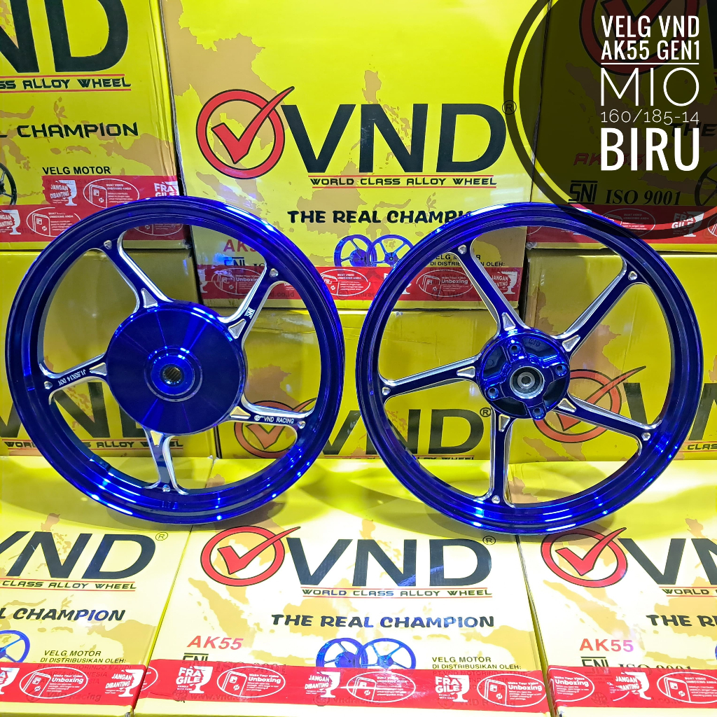 Jual Velg VND AK55 Gen 1 Mio Sporty/Mio Smile/Mio Soul Lama merah/hitam/biru/orange/ungu/Pink ...