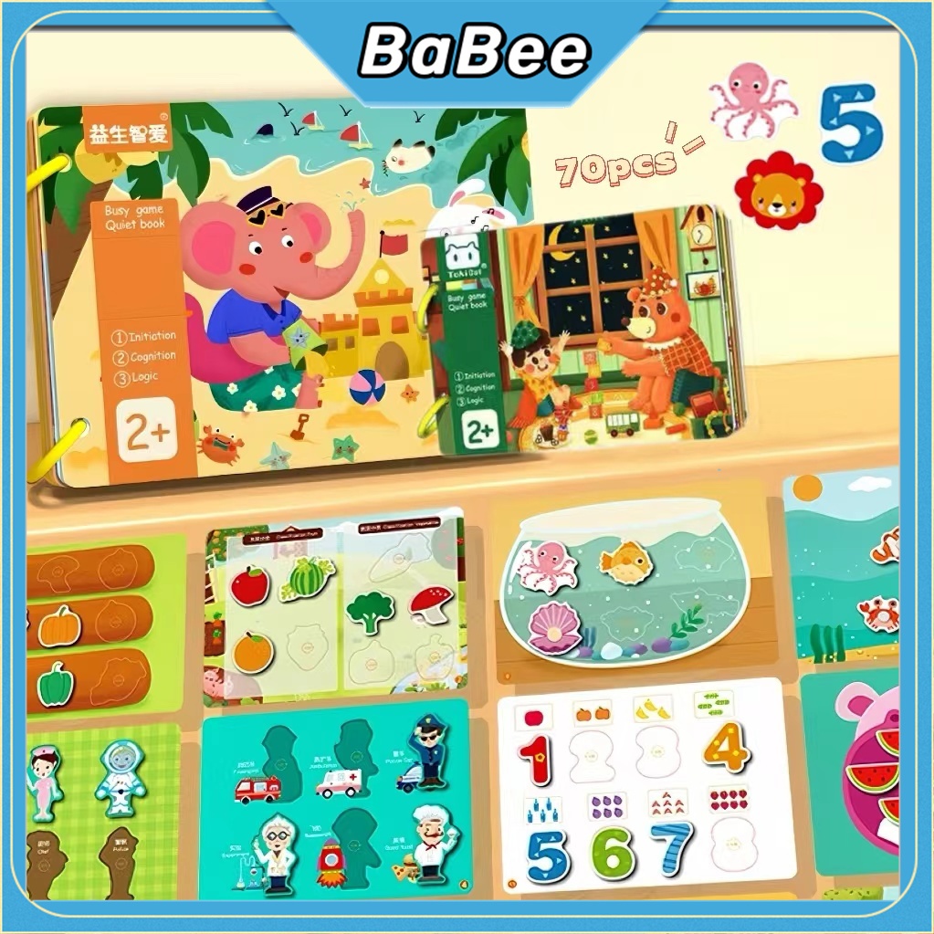 Jual Babee Velcro Quiet Book Busy Book Buku Edukasi Anak Buku Aktivitas ...