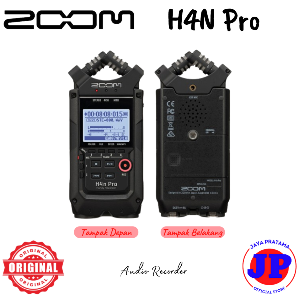 Jual Zoom H4N Pro Handy Recorder Original Voice Recorder H4N Pro ...