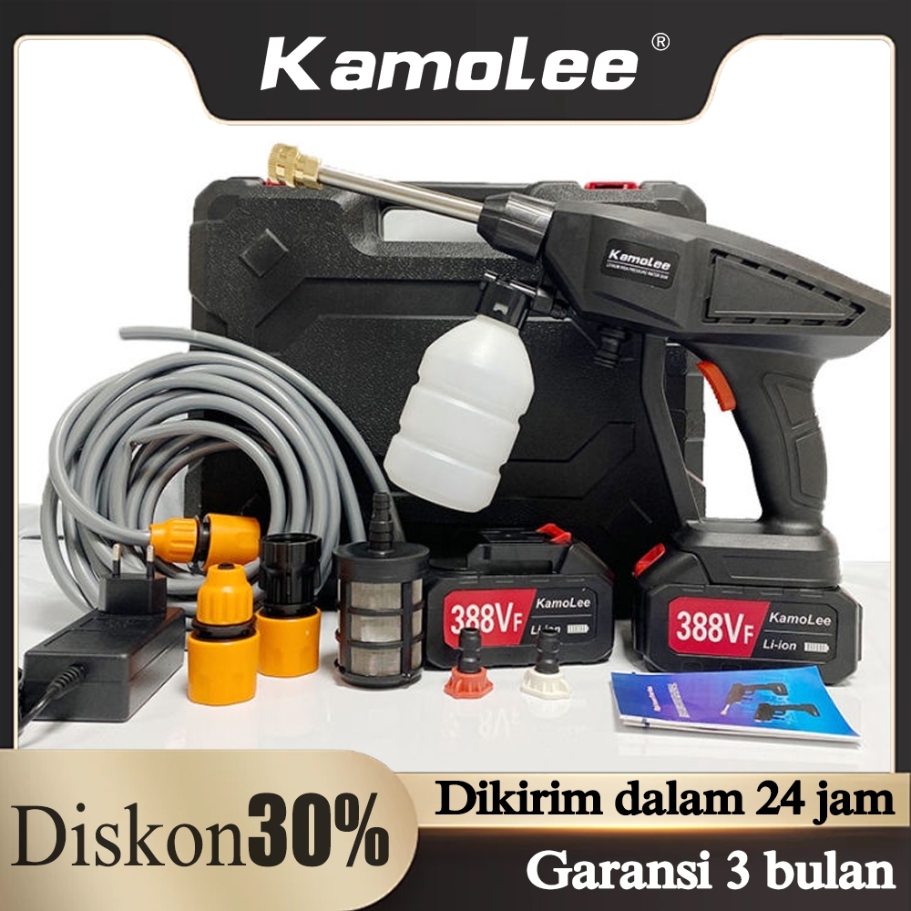 Jual KAMOLEE Alat Cuci Motor Mobil Alat Semprot Cordless Jet Cleaner ...