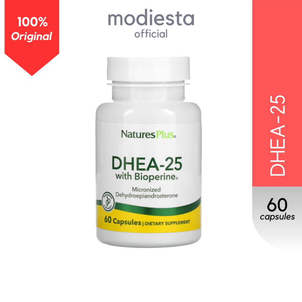 Jual NaturesPlus DHEA-25 with Bioperine isi 60 capsules | Shopee Indonesia