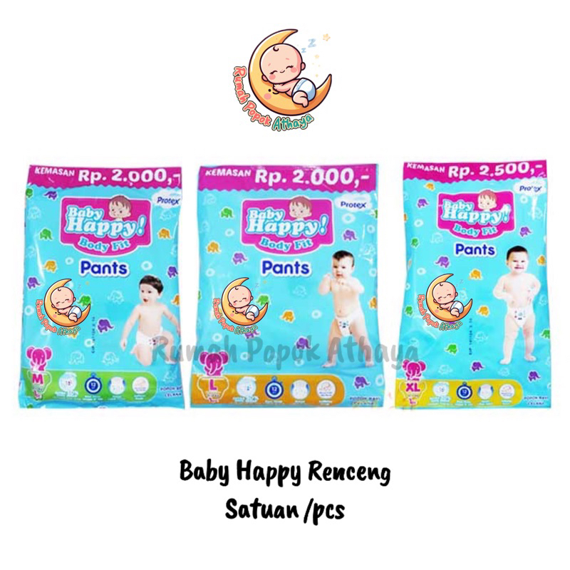Jual BABY HAPPY RENCENG (Harga satuan /pcs) | Shopee Indonesia