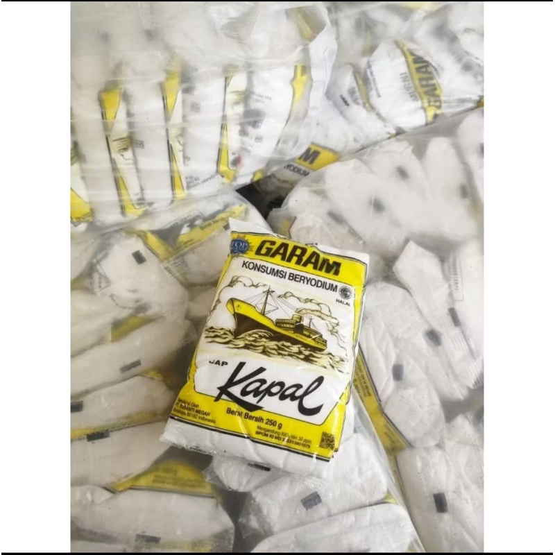 Jual Garam Cap Kapal Beryodium Berat 250gr | Shopee Indonesia
