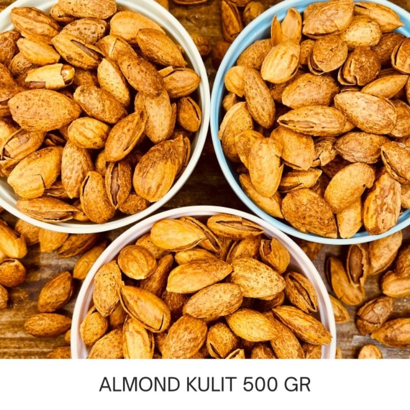 Jual 500 GR KACANG ALMON KULIT RASA SUSU COCOK BUAT OLEH2 HAJI/UMROH ...