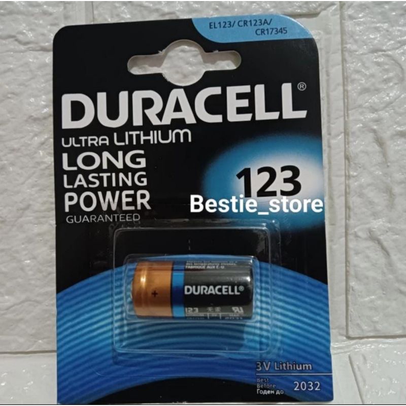 Jual Baterai Duracell Lithium 3V Cr123 Ultra Lithium | Shopee Indonesia