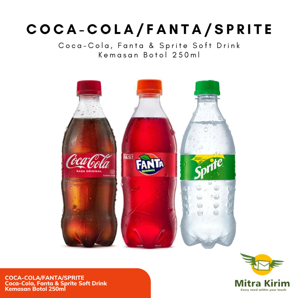 Jual Coca-Cola/Fanta/Sprite Soft Drink 250ml - Per Pcs | Shopee Indonesia
