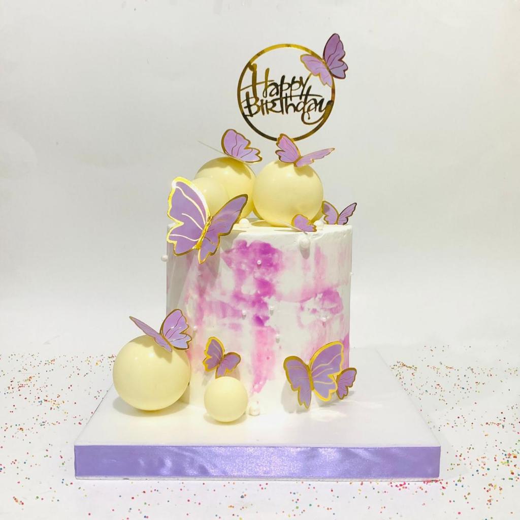 Jual Kue Ulang Tahun/Birthday Cake/Kue Ulang Tahun Tema Kupu-Kupu/Kue Ultah Jakarta | Shopee ...