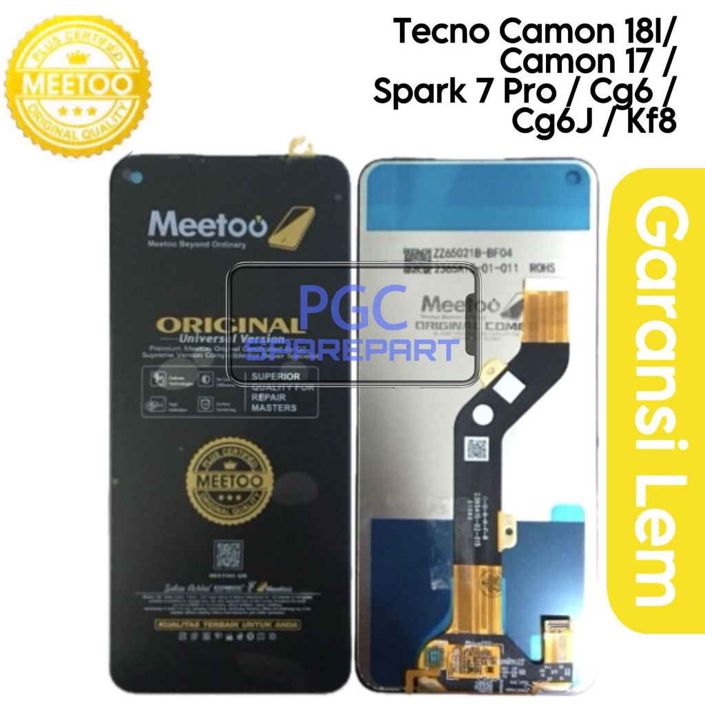 Jual LCD Touchscreen Fullset Tecno Spark 7 Pro / Camon 17 / Camon 18i ...