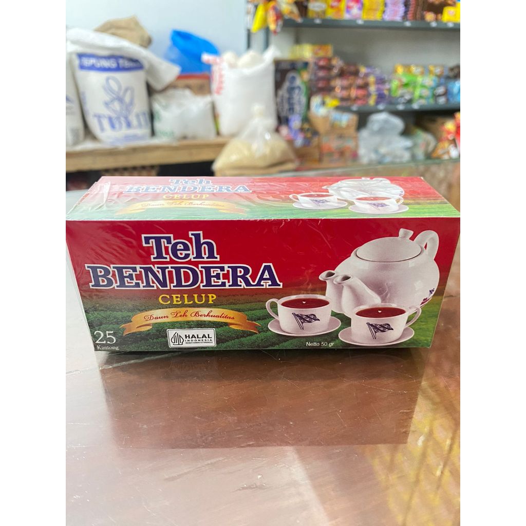 Jual Teh Celup Bendera isi 25 Kantong | Shopee Indonesia
