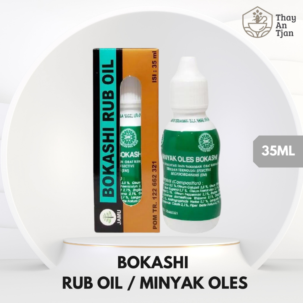 Jual BOKASHI RUB OIL 35 ML | OBAT KULIT | MINYAK GOSOK | Shopee Indonesia