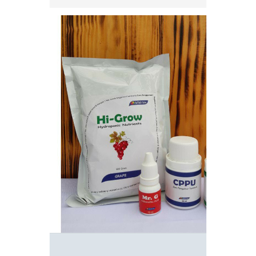 Jual Pupuk Anggur lengkap Higrow CPPU Mr. G GA3 Auxin by RAFFATIH RAFATIH FARM ORI KANG WARSO ...
