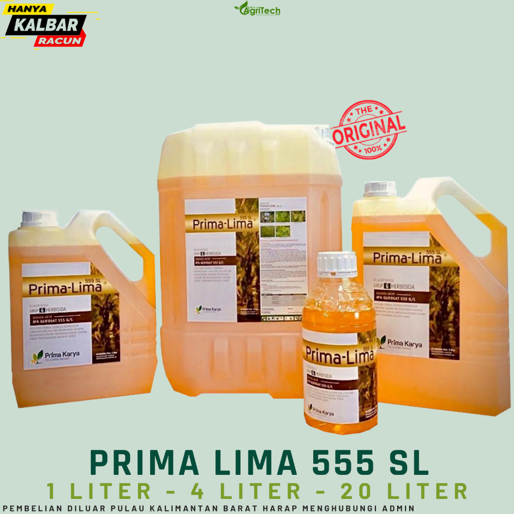 Jual PRIMA LIMA 555 SL HERBISIDA SISTEMIK GULMA RACUN RUMPUT OBAT 1 ...
